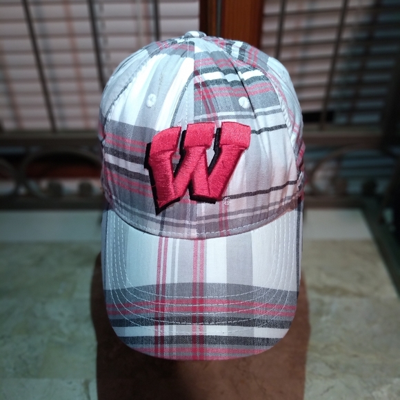 Accessories | Wisconsin Badgers Plaid Embroidered Hat Baseball Cap ...
